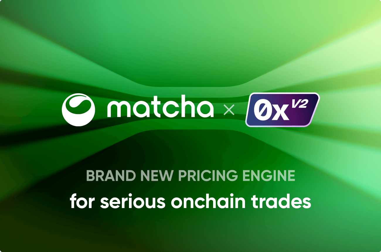 Matcha powered by 0x v2: for serious onchain trading